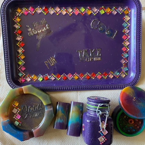 Other | Colorful Trays | Poshmark